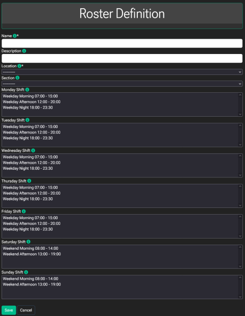 How to create roster definitions - Rostering app | Scheduling software ...