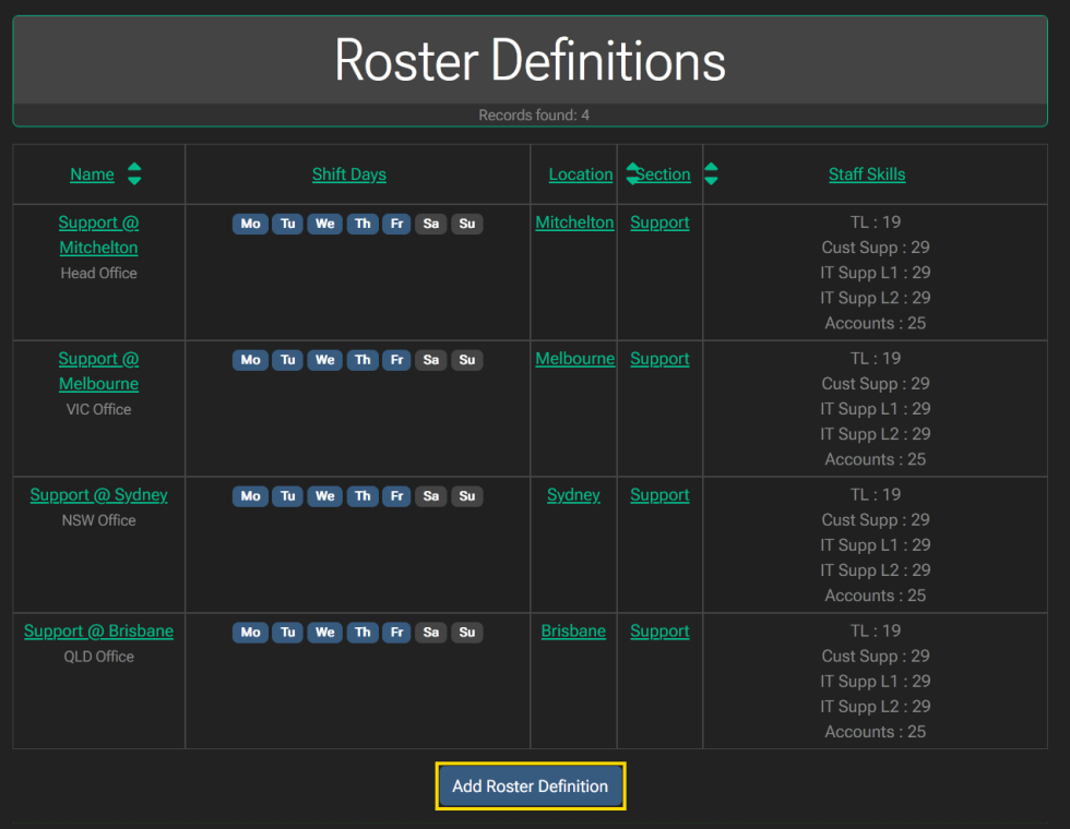 How to create roster definitions - Rostering app | Scheduling software ...